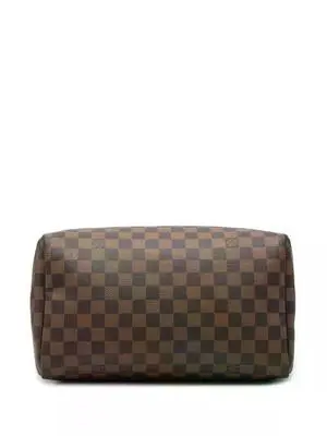 LOUIS VUITTON 2008 Damier Ebene Speedy 30 Boston Bag