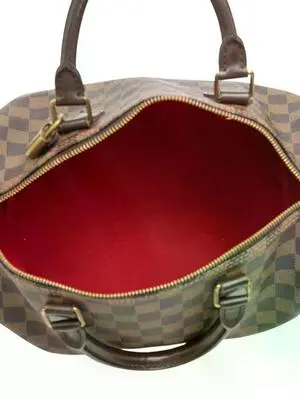LOUIS VUITTON 2008 Damier Ebene Speedy 30 Boston Bag