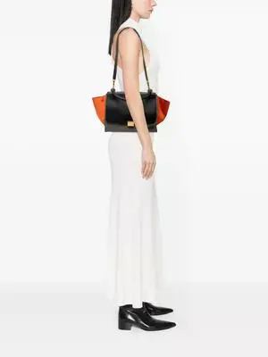 Celine 2013 Medium Tricolor Trapeze Satchel - Grey