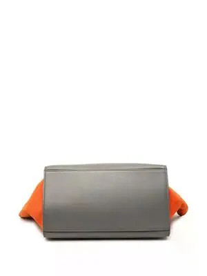 Celine 2013 Medium Tricolor Trapeze Satchel - Grey