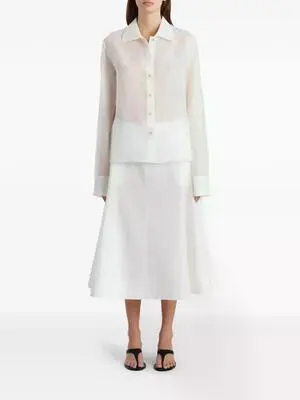 Khaite A-line Midi Skirt