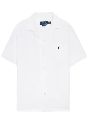 Polo Ralph Lauren Logo-embroidered Linen Shirt - White