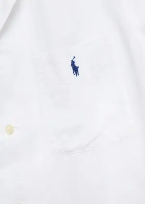 Polo Ralph Lauren Logo-embroidered Linen Shirt - White
