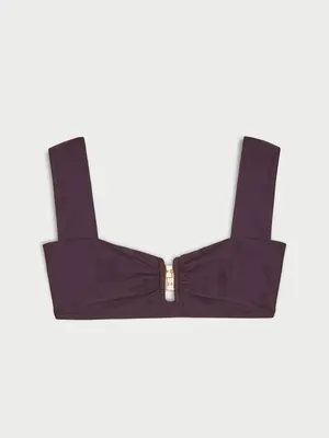 BY MALENE BIRGER Belira Bikini Top - Aubergine