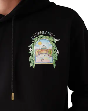 Casablanca L'arche Hooded Sweatshirt - Black