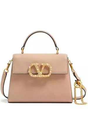 Valentino Garavani Vsling Small Handbag With Jewel Logo - Pink