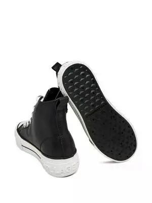 Karl Lagerfeld Appliqué Lace-up Sneakers - Black