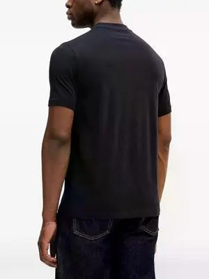 Karl Lagerfeld Logo-embroidered T-shirt - Black