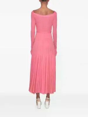 Tory Burch Viscose Jersey Pleated Dress - Pink