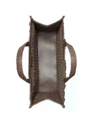 Tory Burch Large Ella Hand-crocheted Popcorn Tote - Brown