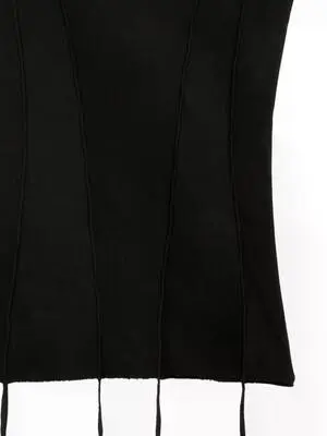 Masnada Exposed-seam Ribbed Tank Top