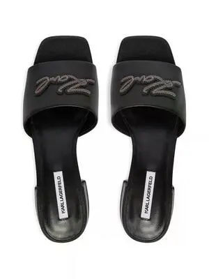 Karl Lagerfeld Block-heel Sandals - Black