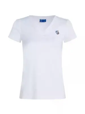 Karl Lagerfeld Logo-print V-neck T-shirt