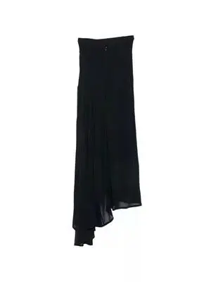 MARC LE BIHAN Floral-jacquard Asymmetric Skirt - Blue