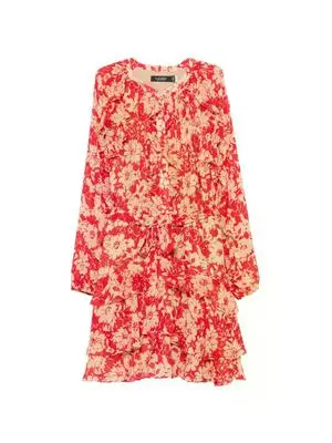 Ralph Lauren Floral-print Ruffled Dress - Red