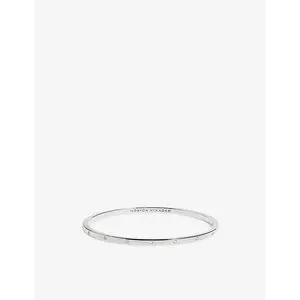 Monica Vinader Essential Station Lab-grown Diamond Bangle - Silver