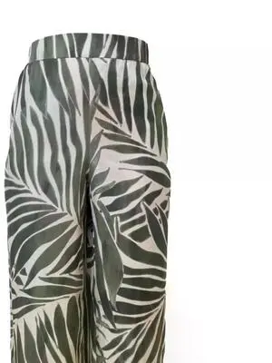 PENNYBLACK Palm-leaf-print Palazzo Pants