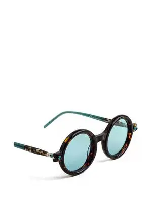KUBORAUM P1 Round-frame Sunglasses - Brown