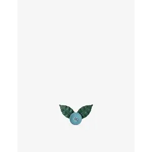 Loewe X Paula's Ibiza Flower Pistil Leather Pin - Blue