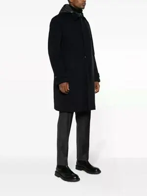 Corneliani Hooded Single-breasted Coat