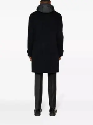 Corneliani Hooded Single-breasted Coat