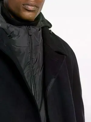 Corneliani Hooded Single-breasted Coat