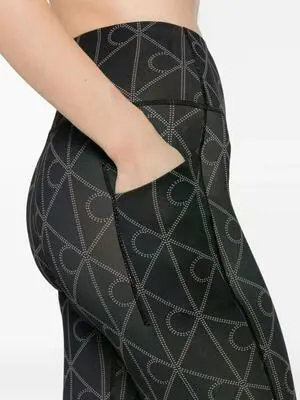 Calvin Klein Monogram-print Performance Leggings