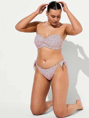Victoria's Secret VICTORIA'S SECRET Swim Twist Push-Up Bandeau Bikini Top Print