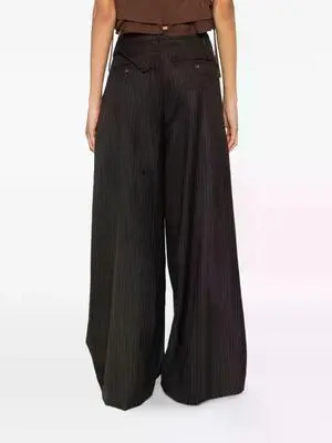 DAMSON MADDER Wide Leg Palazzo Pants - Brown