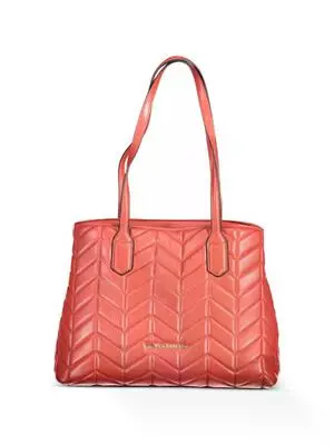MARIO VALENTINO Quilted Chevron Tote Bag