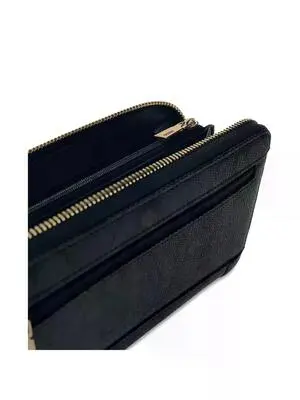 Guess Logo Patterned Zip Wallet
