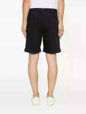 BERWICH Pleated Gabardine Shorts - Blue