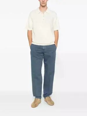 BERWICH Button Trousers - Blue