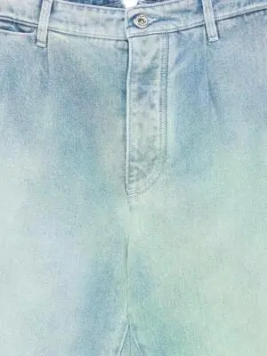PENCE 1979 Liam Acid-wash Pleated Jeans - Blue