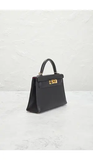 FWRD RENEW Hermes Epsom Kelly 20 Handbag - Black