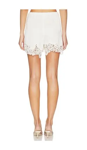 A.L.C. Pipa Short With Lace Trim - Cream