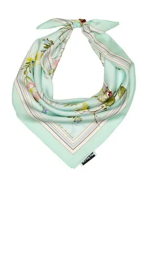 SELF-PORTRAIT Floral Scarf - Mint
