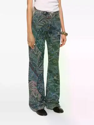Etro Paisley-print Jeans - Blue
