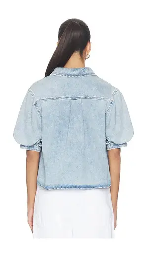 FRAME Billow Sleeve Shirt - Blue