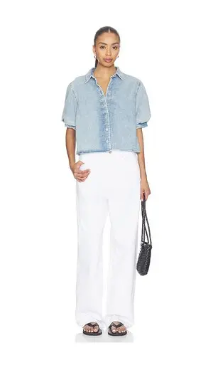FRAME Billow Sleeve Shirt - Blue