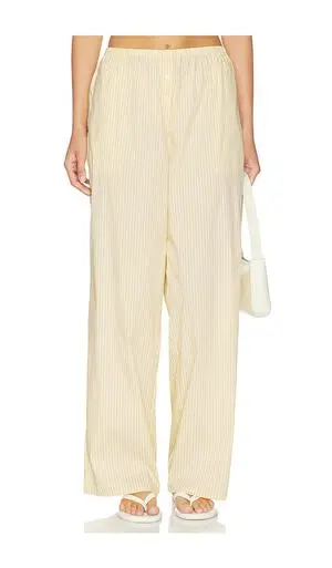 Good American Poplin Pull-on Pants - Lemon