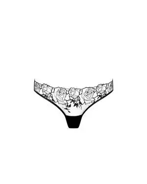 Bluebella Rosalie Embroidered Panty - Black