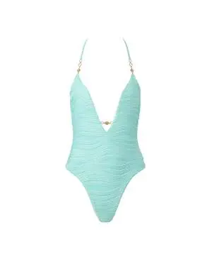 Bluebella Orta Plunge Swimsuit - Blue