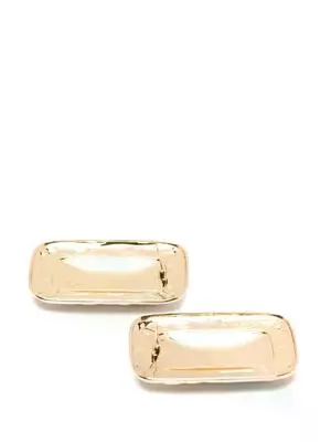 SELF-PORTRAIT Rectangular Earrings - Gold