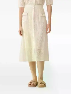Fabiana Filippi Button Patch-pocket Knit Skirt
