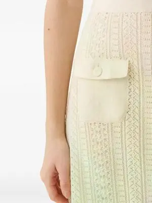 Fabiana Filippi Button Patch-pocket Knit Skirt