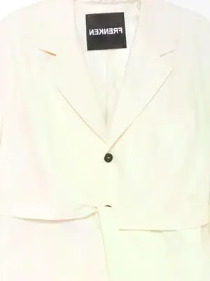 FRENKEN Belted Notched-lapel Blazer