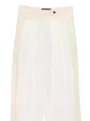 FRENKEN Gathered-detail Palazzo Pants - Neutrals