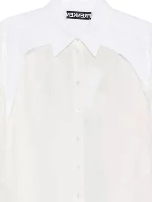 FRENKEN Semi-sheer Paneled Shirt
