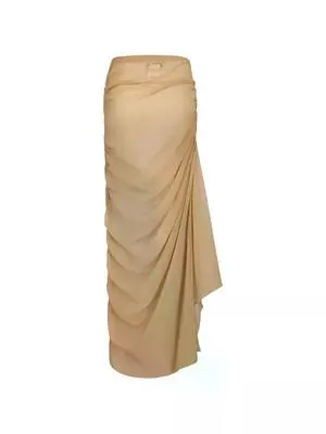Giuseppe Di Morabito Silk Maxi Skirt - Neutrals